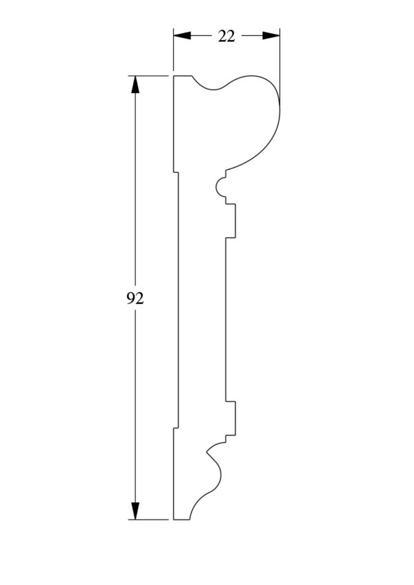 DX119-2300 Duropolymer Panel - Victorian Cornice Company