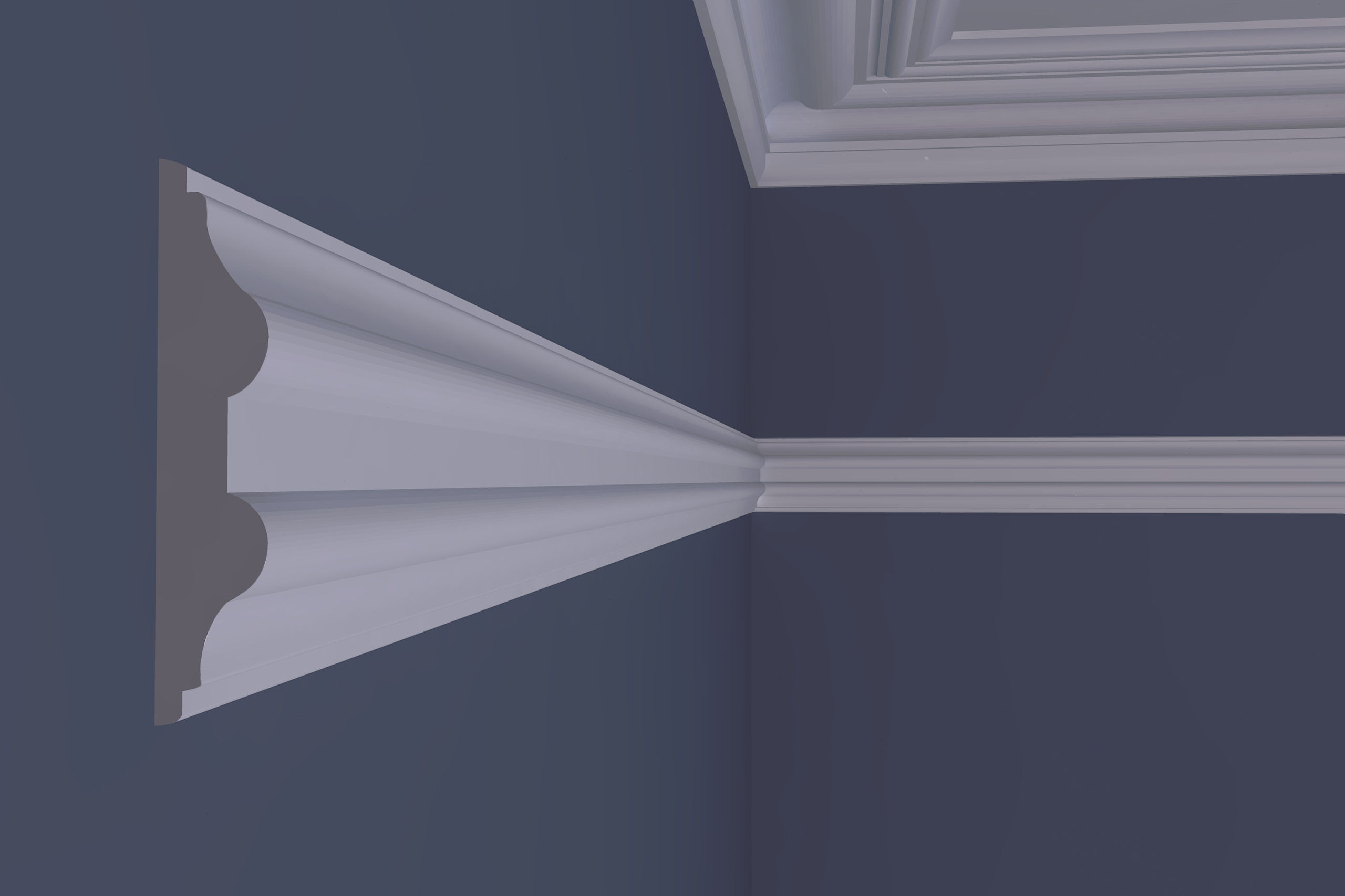 P23 Plaster Dado Rail - Victorian Cornice Company