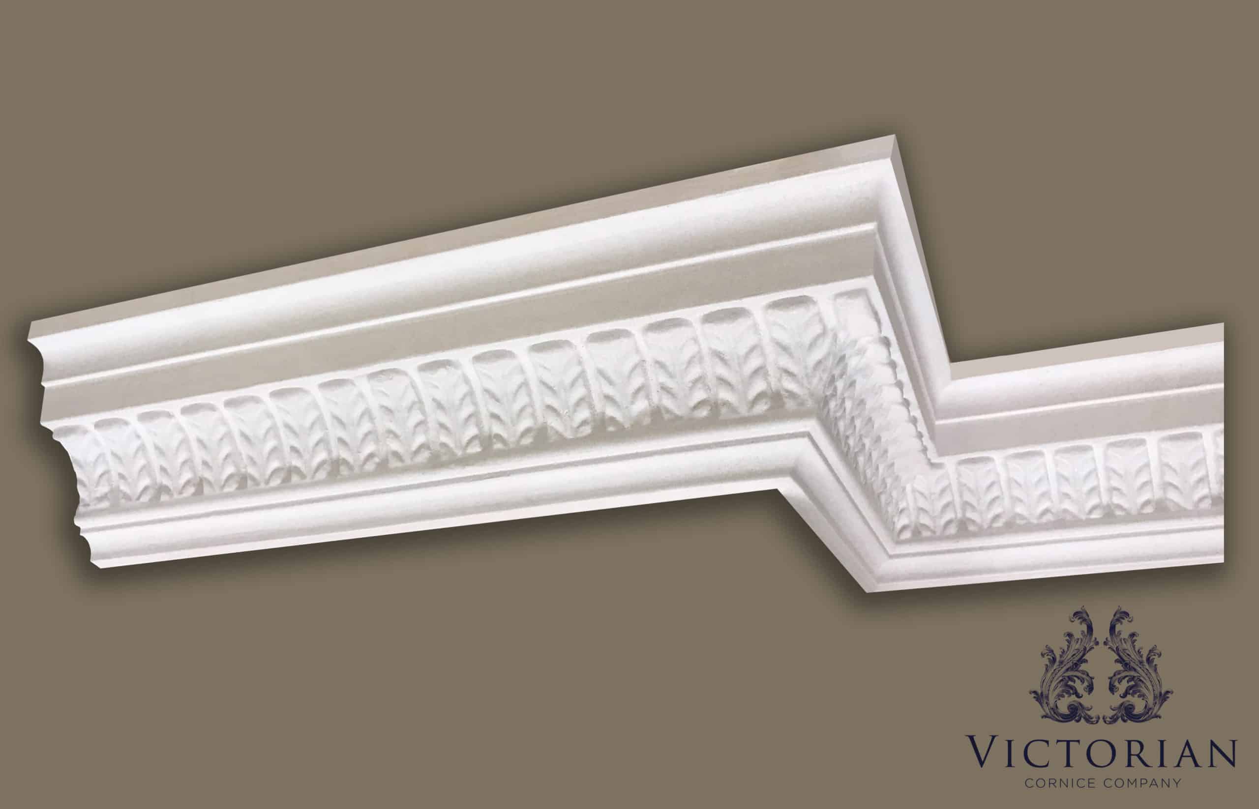 Plaster Cornice AB21 Small Modern Cornice With Detailed Step Top And